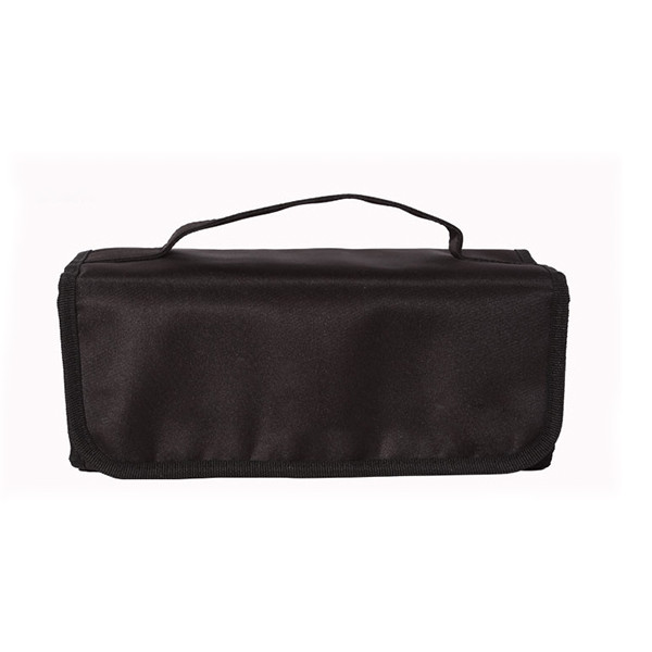 Cosmetic bag, made of polyester and PVC, foldable with many pockets,OEM welcomed